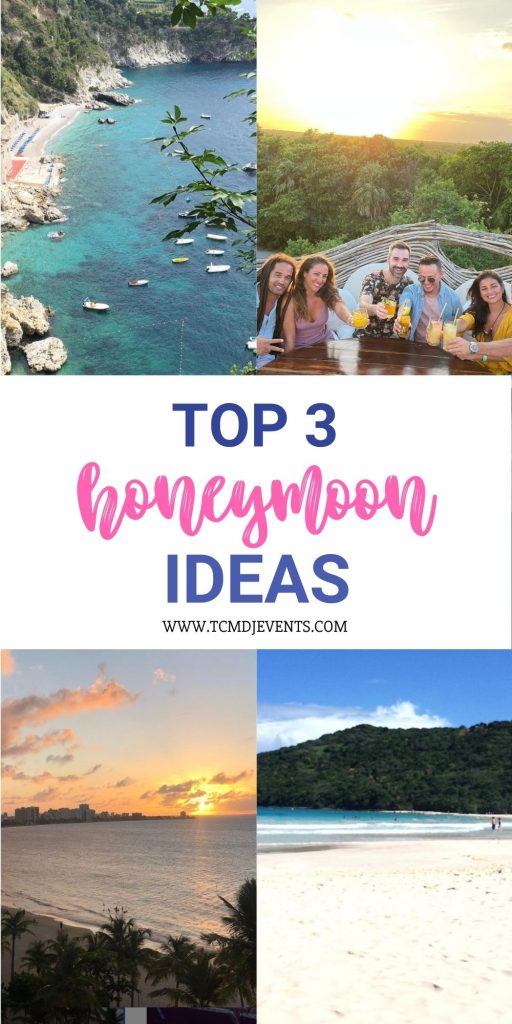 Top 3 Honeymoon Ideas | Destination Weddings | Vacation Spots